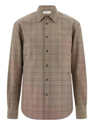 FERRAGAMO Checked Button-fastening Shirt - Brown