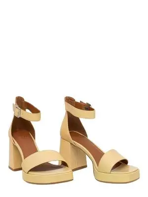 VAGABOND SHOEMAKERS Block-heel Ankle-strap Pumps - Yellow