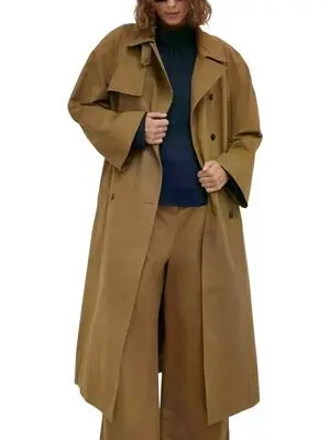 LOVECHILD Carrie Belted Double-breasted Trench Coat - Brown