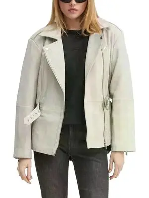 GESTUZ Leather Jacket - Neutrals