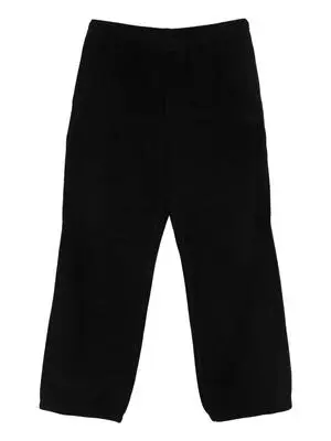 MAISON MARGIELA Fleece Cuffed-hem Trousers - Black