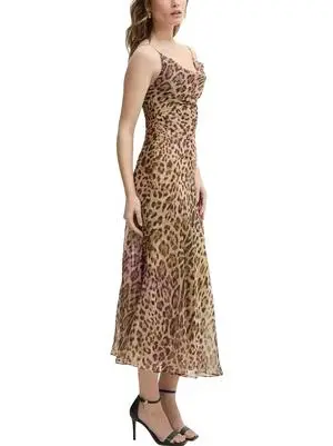 Bardot Monroe Midi Dress - Brown