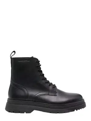 Marc O'polo 45mm Lace-up Leather Boots - Black