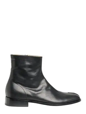 MAISON MARGIELA Leather Ankle Boots - Black