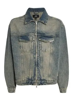 REPRESENT R4 Denim Trucker Jacket - Blue