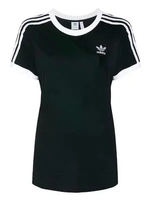 Adidas Classic Stripe Detail T-shirt - Black