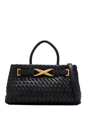 Jw Pei Woven Leather Tote - Black