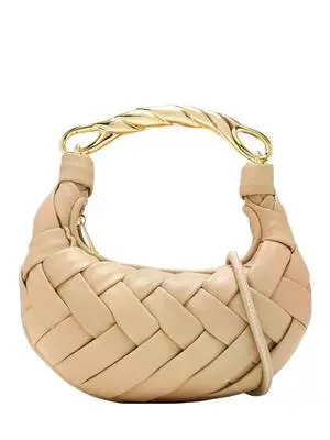 Jw Pei Woven Leather Top Handle Bag - Neutrals