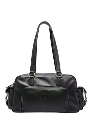 Miu Miu Leather Top-handle Tote - Black