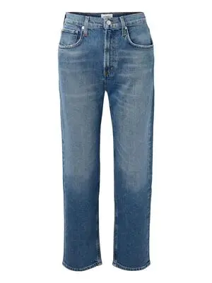 Citizens Of Humanity Delfina High-rise Straight-leg Jeans - Blue