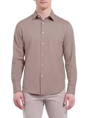 Bugatchi James Ooohcotton® Button-up Shirt - Camel