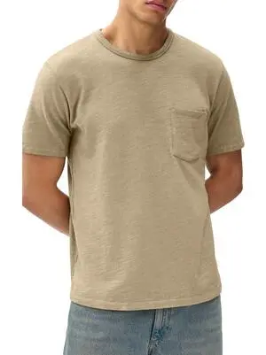 Rag & Bone Classic Flame Washed Slub Cotton T-shirt - Sage