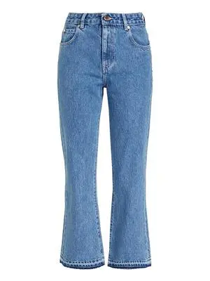 Red Valentino Mid-rise Bootcut Jeans - Mid Denim