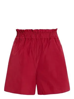RED VALENTINO Ruffled Taffeta Shorts