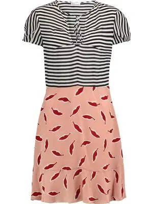 Red Valentino Printed Mini Dress - Blush