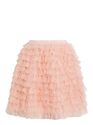 Red Valentino Point D'esprit Mini Skirt - Blush