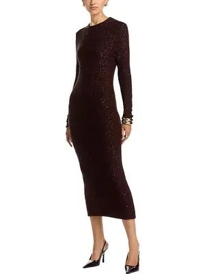 Fabiana Filippi Sequin Knit Midi Dress - Ebano