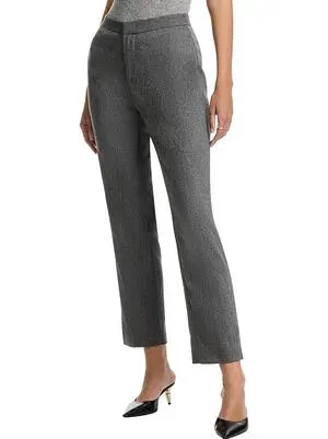 Fabiana Filippi Wool Blend Flare Leg Ankle Pants - Roccia