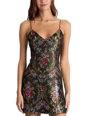 ALICE + OLIVIA Tayla Jacquard Mini Dress