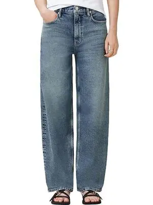ALLSAINTS Sadie High-rise Barrel Jeans - Washed Indigo