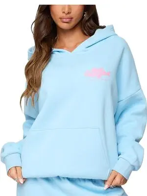 EDIKTED Hoodie - Light Blue