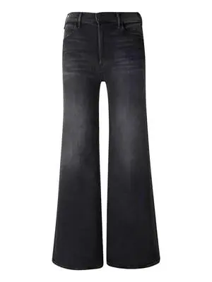 MOTHER Hustler Roller Sneak Bootcut Jeans - Black