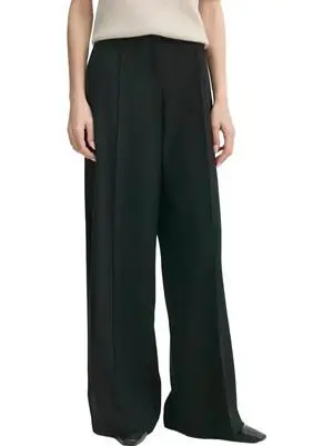 HERSKIND High-waisted Wide-leg Trousers - Black