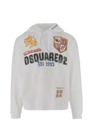 Dsquared2 Graphic-print Hoodie - White