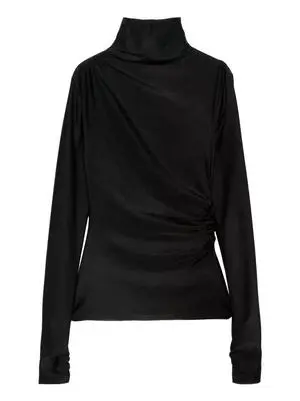 Andamane Turtleneck Blouse - Black