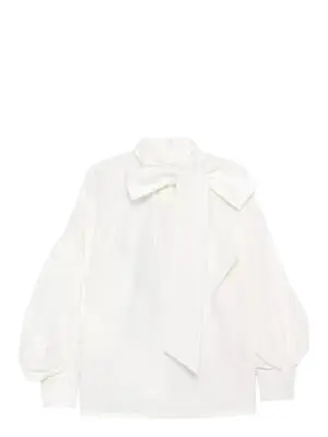 Zimmermann Tie-waist Blouse - White