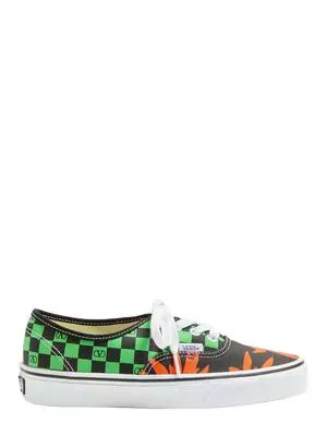 Valentino Garavani X Vans Checkerboard Tropical Sneakers - Green
