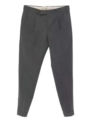 PT TORINO Pleated-cuff Trousers - Grey