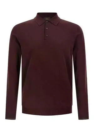 ZANONE Long-sleeves Polo-neck Sweater - Red