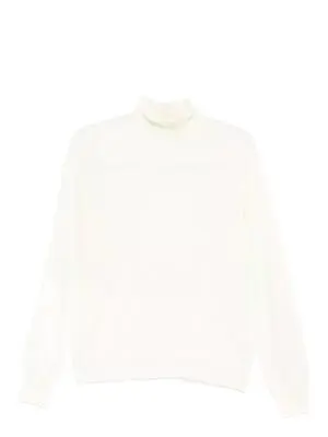 Tagliatore Roll-neck Virgin-wool Sweater - White