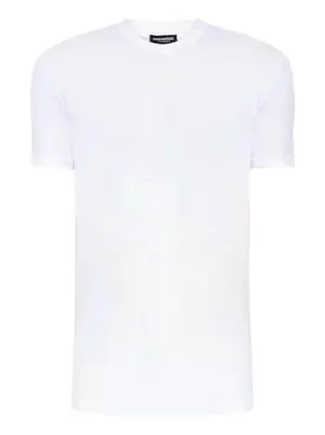 Dsquared2 Embroidered-logo Cotton T-shirt - White