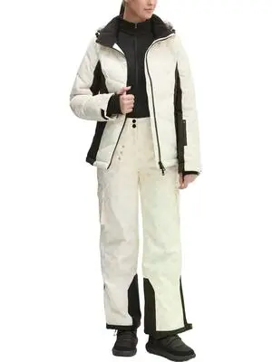 Guess Logo-print Quilted Ski Jacket - White