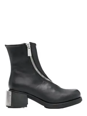 GMBH Zip-detail Block-heel Boots - Black
