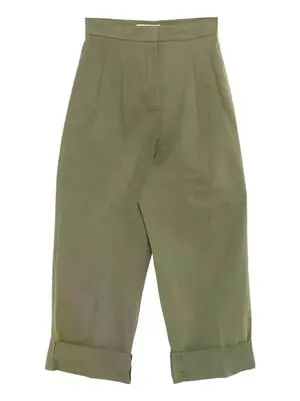 Max Mara Pleated Trousers - Green