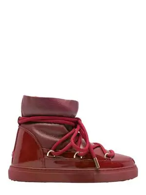 Inuikii Leather Lace-up Boots - Red