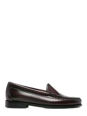 G.H.BASS Leather Loafers - Red