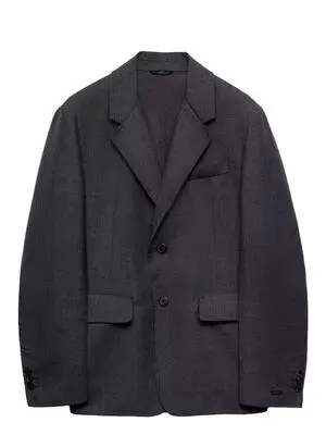 Prada Two-button Notched-lapel Blazer - Grey