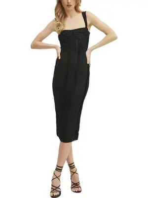 Charo Ruiz Ibiza Olympia Midi Dress - Black
