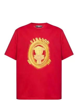 Versace Medusa-embellished T-shirt - Red