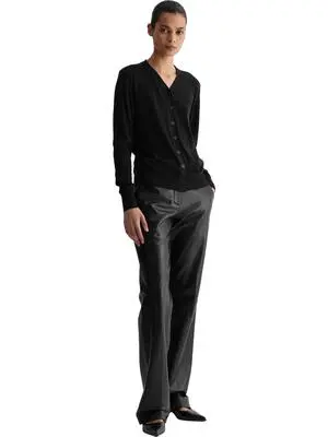 Veronica De Piante Katie Merino Wool Cardigan - Black
