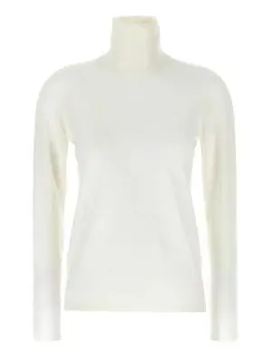 Max Mara High-neck Wool Sweater - White