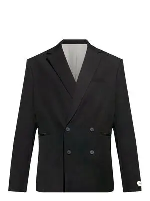 Jacquemus Fernando Double-breasted Padded-shoulder Blazer - Black