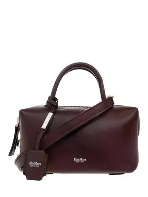 Max Mara Leather Tote Bag Red