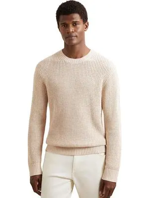 Paige Cotton Waffle-knit Mylo Jumper - Natural