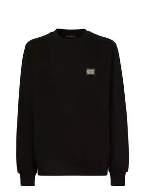 Dolce & Gabbana Logo Plaque Sweatshirt - Black