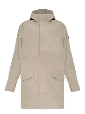 Canada Goose Logo-patch Parka Coat - Grey